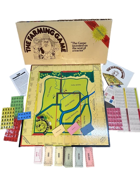 VINTAGE THE FARMING GAME 1979 Board Game Educational Farmer COMPLETE £ ...