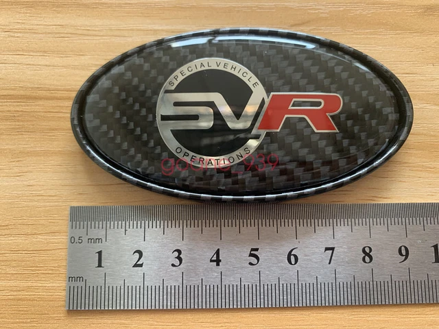 RANGE ROVER SPORT Supercharged Tailgate Emblem Carbon Fiber SV Land ...