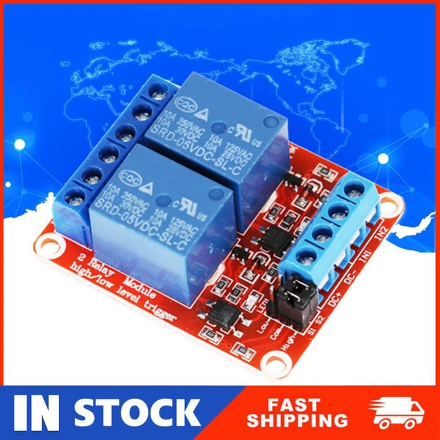 1/2/4/8 CHANNEL RELAY Switch Module with Optocoupler 5V 12V 24V (2 ...