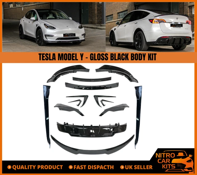 TESLA MODEL Y Body Kit Front Lip Diffuser Side Skirt - Fitting ...