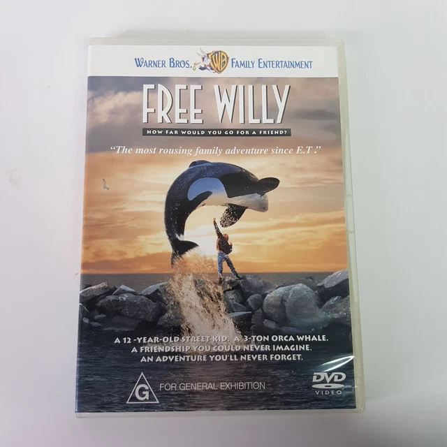 FREE WILLY DVD Classic 2001 Warner Bros Family Adventure Film Richter G ...