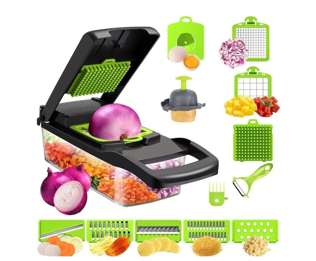 16 IN 1 Vegetable Chopper Box Onion Chopper Salad Chopper Food Dicer ...