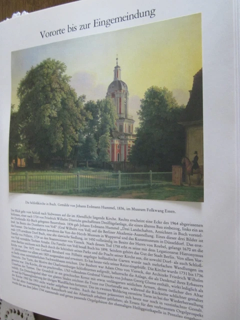 BERLIN ARCHIV 11 Vororte 6026 Schloßkirche Buch 1836 Johann Erdmann ...
