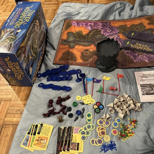 1993 - PARKER Brothers Tower of the Wizard King Board Game -played With ...