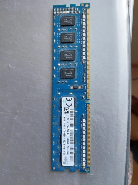 4 GB DDR3-RAM non-ECC 1Rx8 PC3L-12800U 'Hynix HMT451U6BFR8A-PB N0 AA' $16.01 - PicClick AU