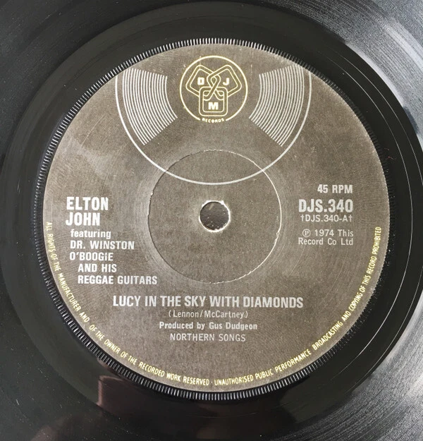 ELTON JOHN - Lucy In The Sky With Diamonds (7", Single, Sol) EUR 21,61 ...