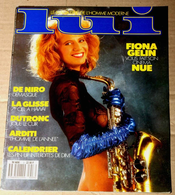 French Lui Magazine Fiona Gelin January 1988 Pinup Sexy Lingerie Large Oversize £20 85 Picclick Uk