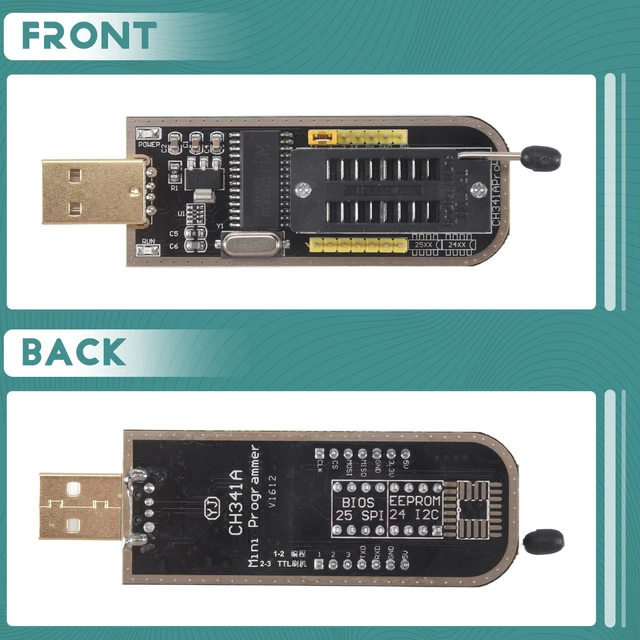 CH341A 24 25 Serie EEPROM Flash BIOS USB Programmiermodul + SOIC8 SOP8 ...