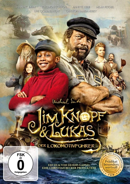 JIM KNOPF & Lukas der Lokomotivführer DVD Familienfilm Dennis Gansel ...