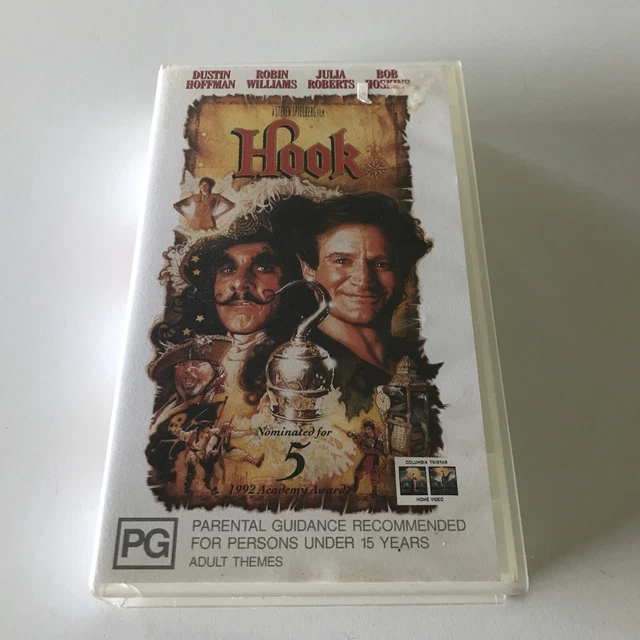 HOOK VHS ROBIN Williams Julia Roberts Dustin Hoffman Bob Hoskins Movie ...