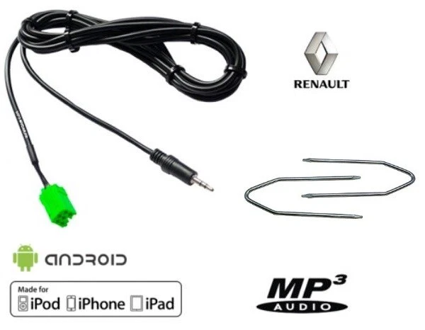 CABLE AUXILIAIRE AUTORADIO Renault Update List + Cles Demontage EUR 12 ...