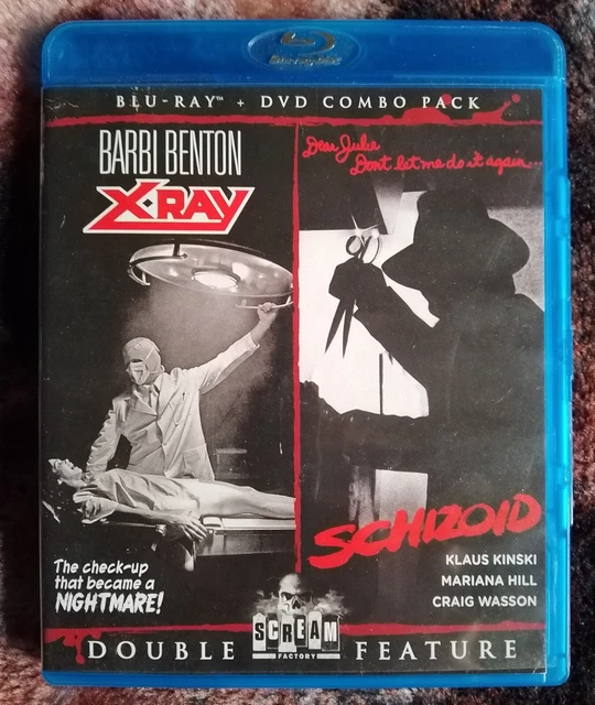 X-RAY/SCHIZOID BLU RAY DVD set 80s Horror Scream Factory slasher OOP ...