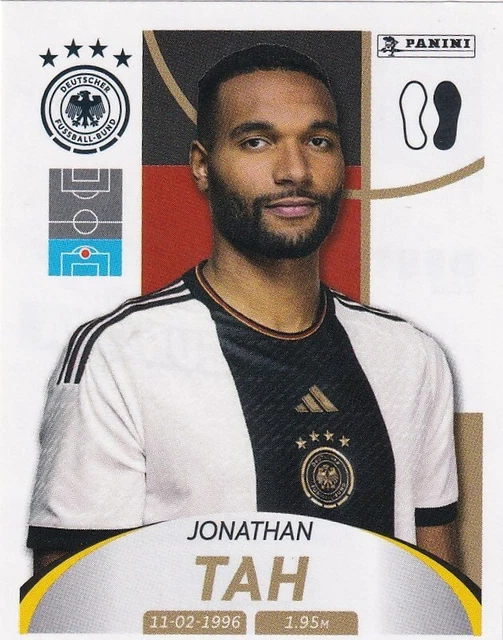 PANINI 2024 ALLEMAGNE & le Meilleur Em Sticker Numéro 26 Jonathan Tah ...