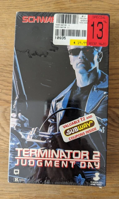 TERMINATOR 2 JUDGEMENT Day, Sealed VHS with Watermark $150.00 - PicClick CA