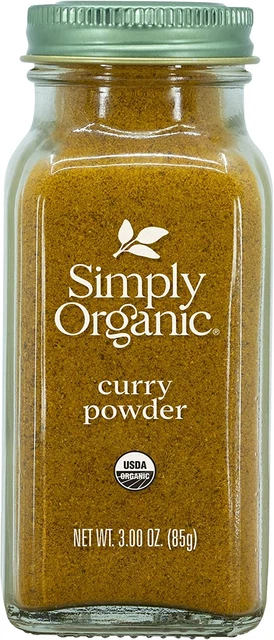 SIMPLY ORGANIC CURRY Powder Large Glass, 85G $44.99 - PicClick AU