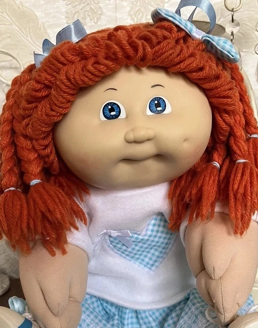 CABBAGE PATCH DOLL Kid Coleco HTF COMB RED HAIR*BLUE EYES*Dressed ...