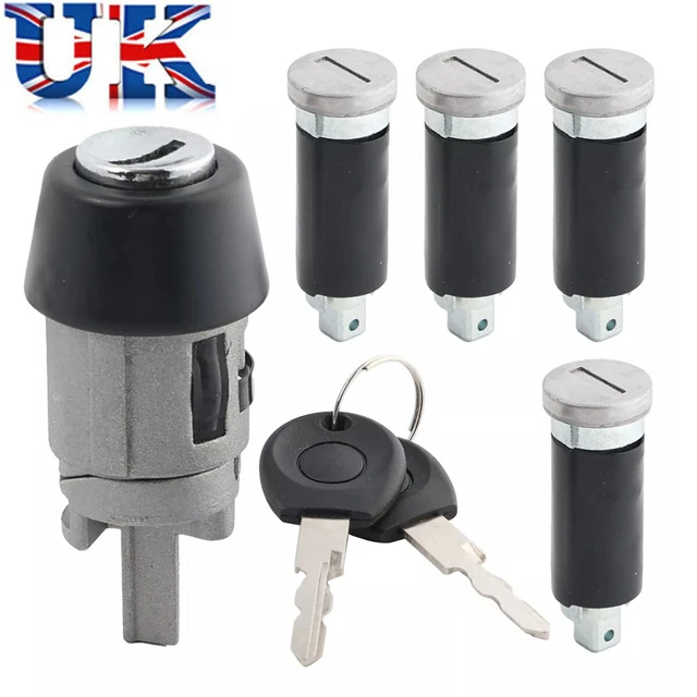IGNITION SWITCH LOCK Barrel & 4 Door Lock / Key For VW T4 Transporter 701837205 £11.39 - PicClick UK