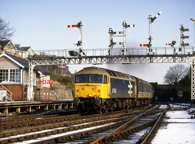 ORIGINAL MEDIUM FORMAT slide BR Class 47 no.47454 Falsgrave SB +rights for use £6.99 - PicClick UK