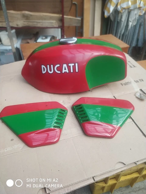 DUCATI GT750 TANK original cover fibreglass original GT 750 king shaft ...