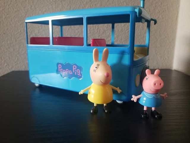 PEPPA PIG SCHOOL Bus w/ Miss Rabbit and Peppa Pig EUR 28,63 - PicClick DE