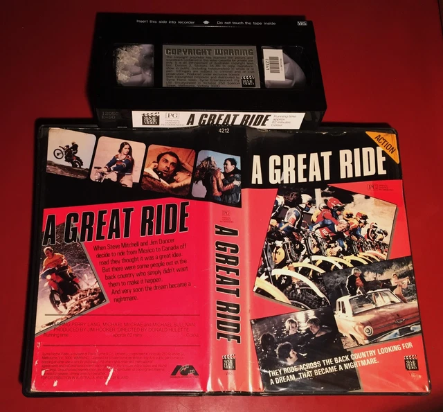 *A GREAT RIDE vhs SYME rare 70s motocross action dirt bike racing clam ...