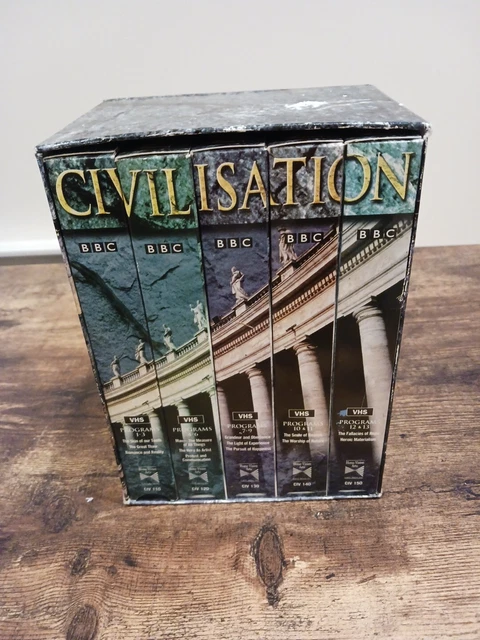 CIVILISATION VHS TV Series Bbc 1999. Complete Box Set Of 5 Lord Kenneth ...