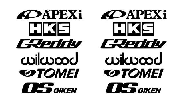 DOOR STACK RACING logos graphic car sticker decals Sponsor Decals X2 ...