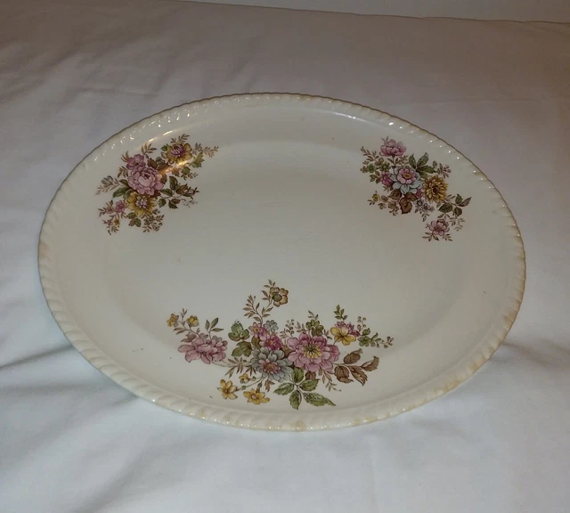 VINTAGE SOVEREIGN POTTERS Earthenware Canada Dinner Serving Platter ...