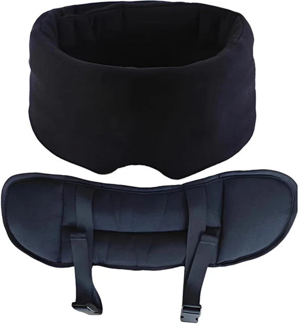 TRAVEL PILLOW WITH Eye Mask, Upgrade Adjustable Airplane Pillow for ...