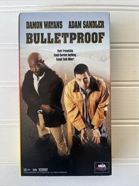 BULLETPROOF VHS DAMON Wayans Adam Sandler Action Adventure Comedy Movie ...