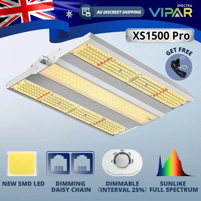 VIPARSPECTRA XS1500 PRO LED Grow Light Full Spectrum Indoor Plants Veg ...