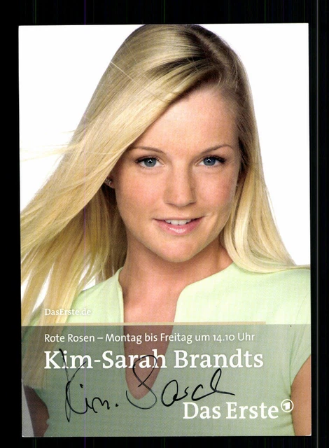 KIM SARAH BRANDTS Rote Rosen Autogrammkarte Original Signiert ## BC 185350 EUR 2,99 - PicClick DE