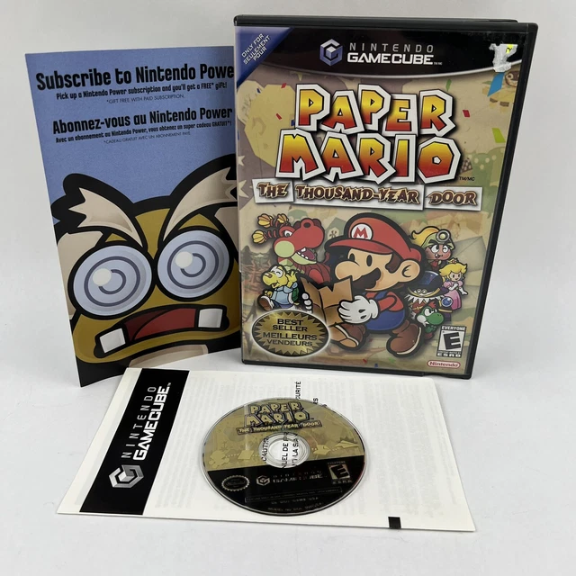 PAPER MARIO THOUSAND Year Door Nintendo Gamecube Game - No Manual ...