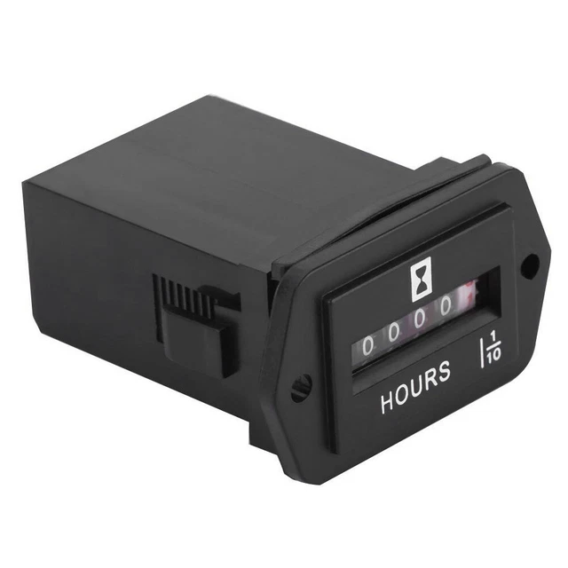 GENERATOR SEALED COUNTER DC 6V-80V Diesel Engine Hour Meter Digits ...