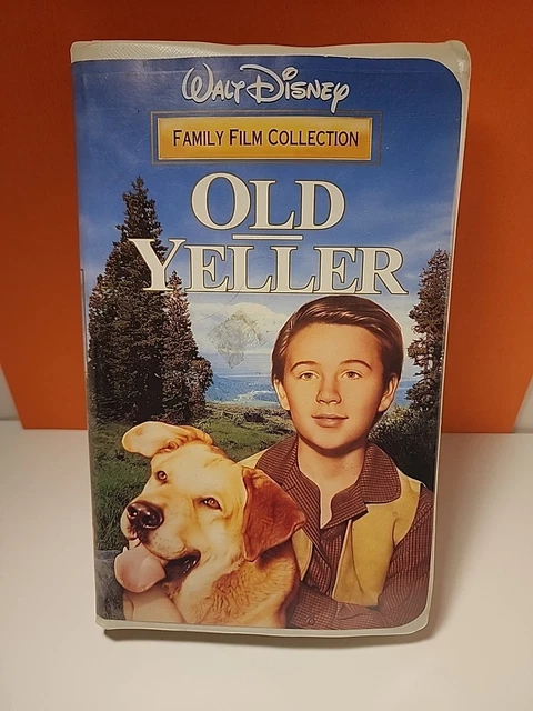 OLD YELLER WALT Disney Family Film Collection VHS Clamshell 4113 - 2189 ...