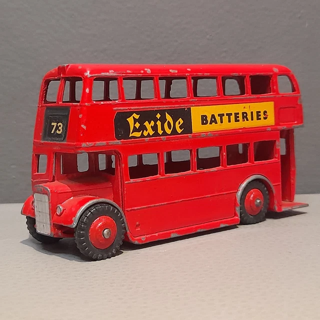 VINTAGE DINKY TOYS 291 Bus Routemaster Exide Batteries London Double ...