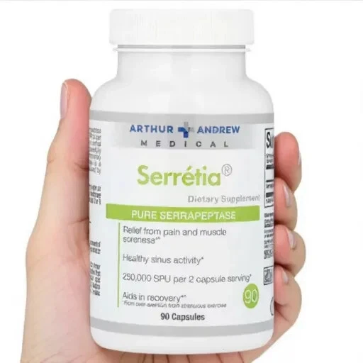 ARTHUR ANDREW MEDICAL, Serretia®, Pure Serrapeptase, 90 Capsules £59.99 ...
