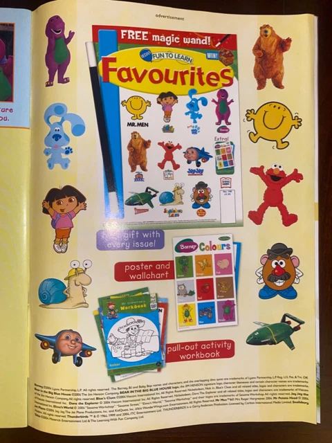 BARNEY MAGAZINE NO 169 Fun to learn collectible kids children rare item ...