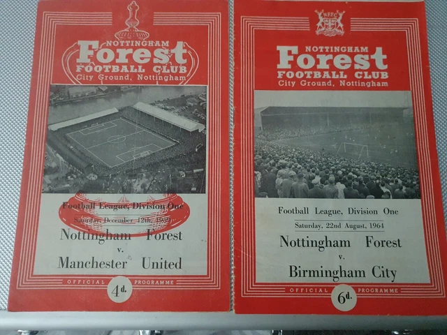 NOTTINGHAM FOREST FOOTBALL Programmes £2.28 - PicClick UK