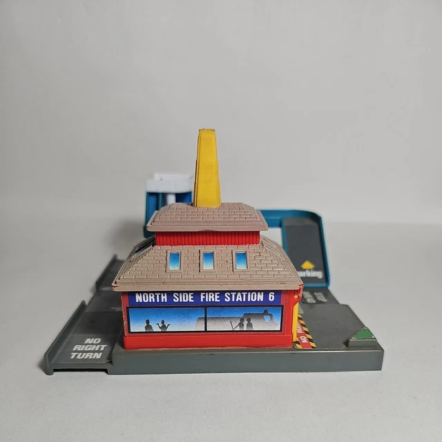 MICRO MACHINES HIWAYS And Byways Playset North Side Fire Station 6 1991 ...