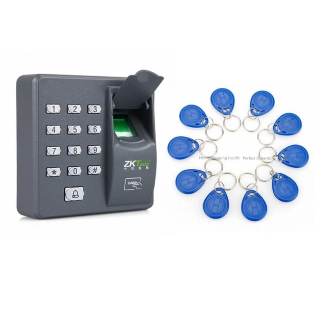 ZKTECO FINGERPRINT&RFID CARD&PASSWORD Door Access Control Keypad+10 ID Cards USA $61.56 ...