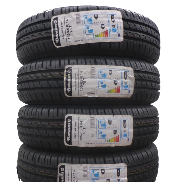 4 X BARUM 155/65 R14 75T Bravuris 5HM pneus été 2020 COMPLETS COMME NEUFS EUR 165,90 - PicClick FR