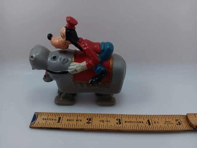 1960S WALT DISNEY Goofy Riding Hippopotamus Walker made Hong In Kong ...
