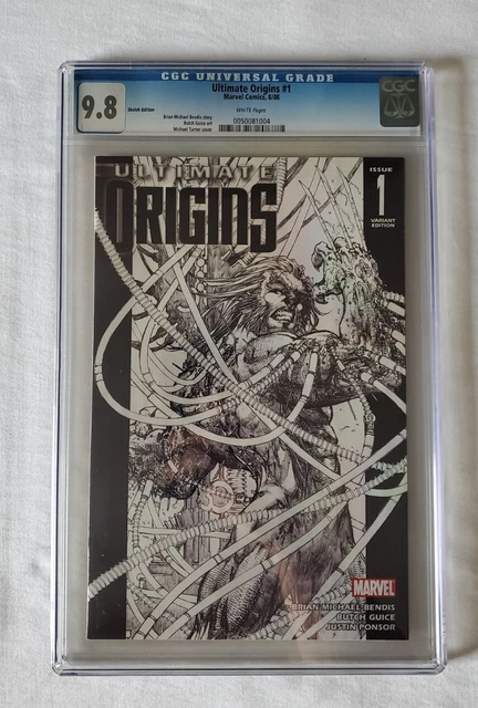 ULTIMATE ORIGINS #1 Michael Turner B&W Variant Wolverine - CGC 9.8 £80. ...
