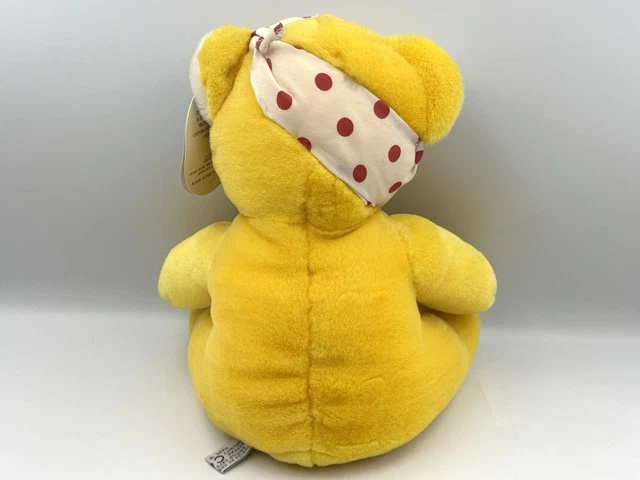 PUDSEY BEAR VINTAGE Children In Need BBC 1986 Retro Yellow Plush Soft ...