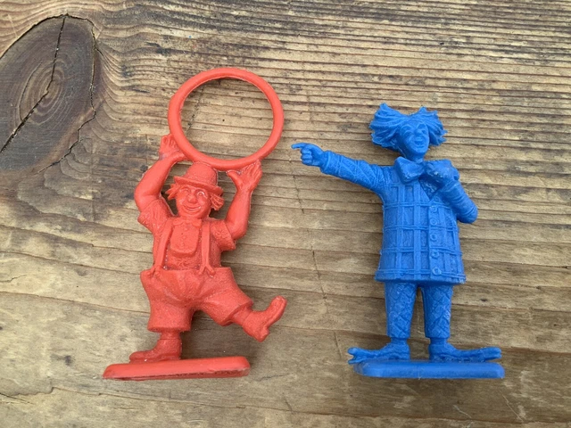VINTAGE KELLOGGS SUGAR Smacks Cereal Toy Circus Clown 1960’s Figures x2 ...