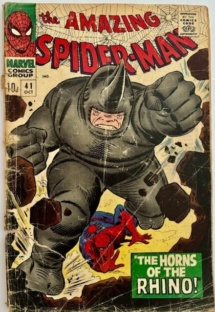 AMAZING SPIDER-MAN #41 (1966) Rhino 1st Appearance KEY ISSUE EUR 154,02 ...