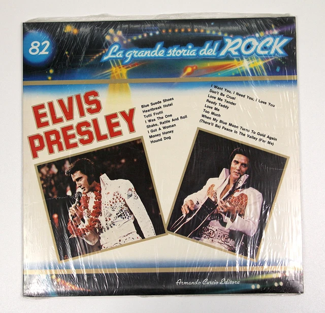 ELVIS PRESLEY LA Grande Storia Del Rock 1982 LP Vinyle Rare Encore ...