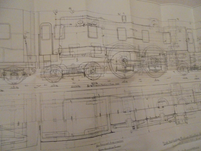 PATTERN DRAWING/CONSTRUCTION PLAN Henschel express train locomotive ...