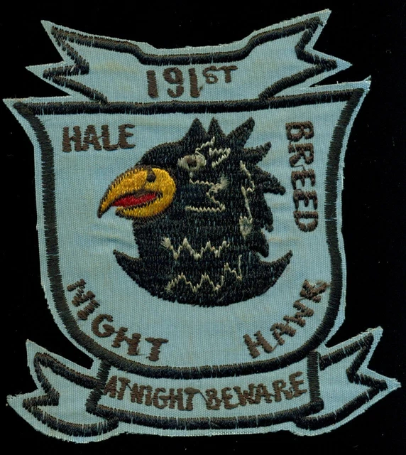US ARMY 191ST Aviation Company (AHC) Night Hawk Squad Vietnam Patch JU ...